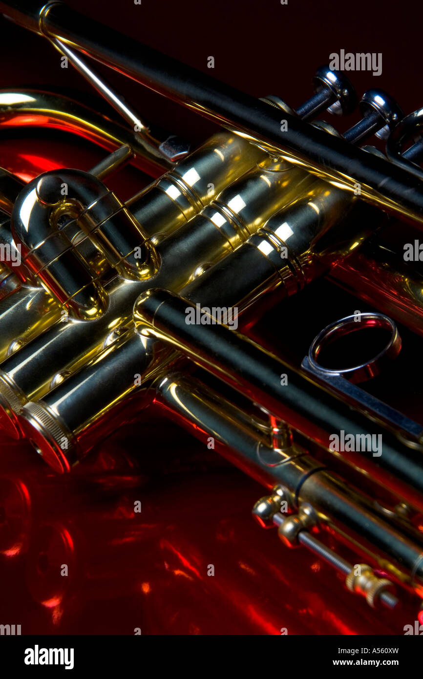 Trumpet still life Stock Photo - Alamy