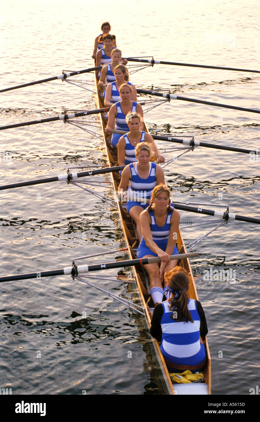 teamwork cooperation stockholms rowing club women team Stock Photo - Alamy