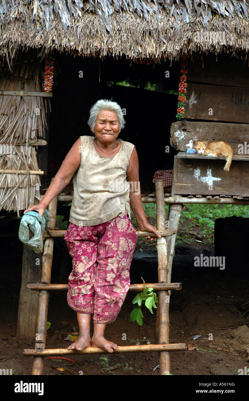 Painet ix1952 cambodia old woman kampong cham country developing nation ...