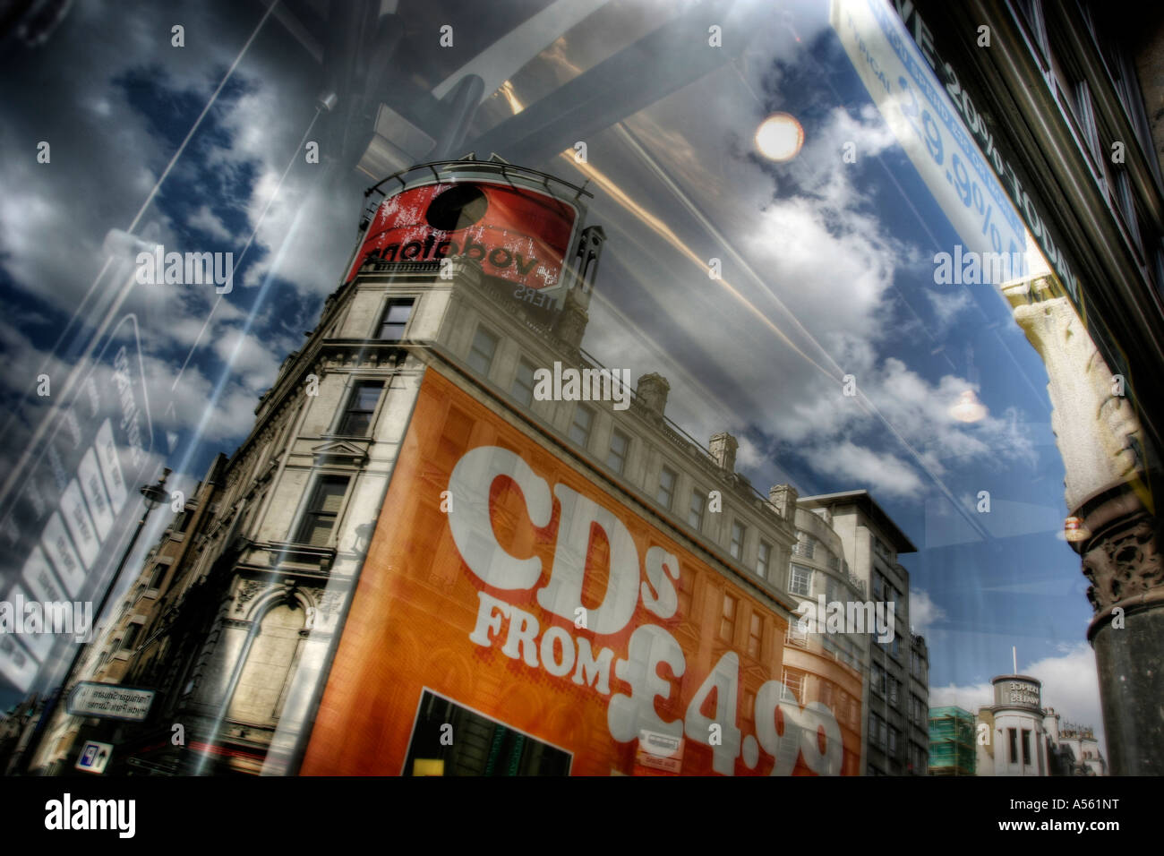 Reflection in store window Stock Photo - Alamy