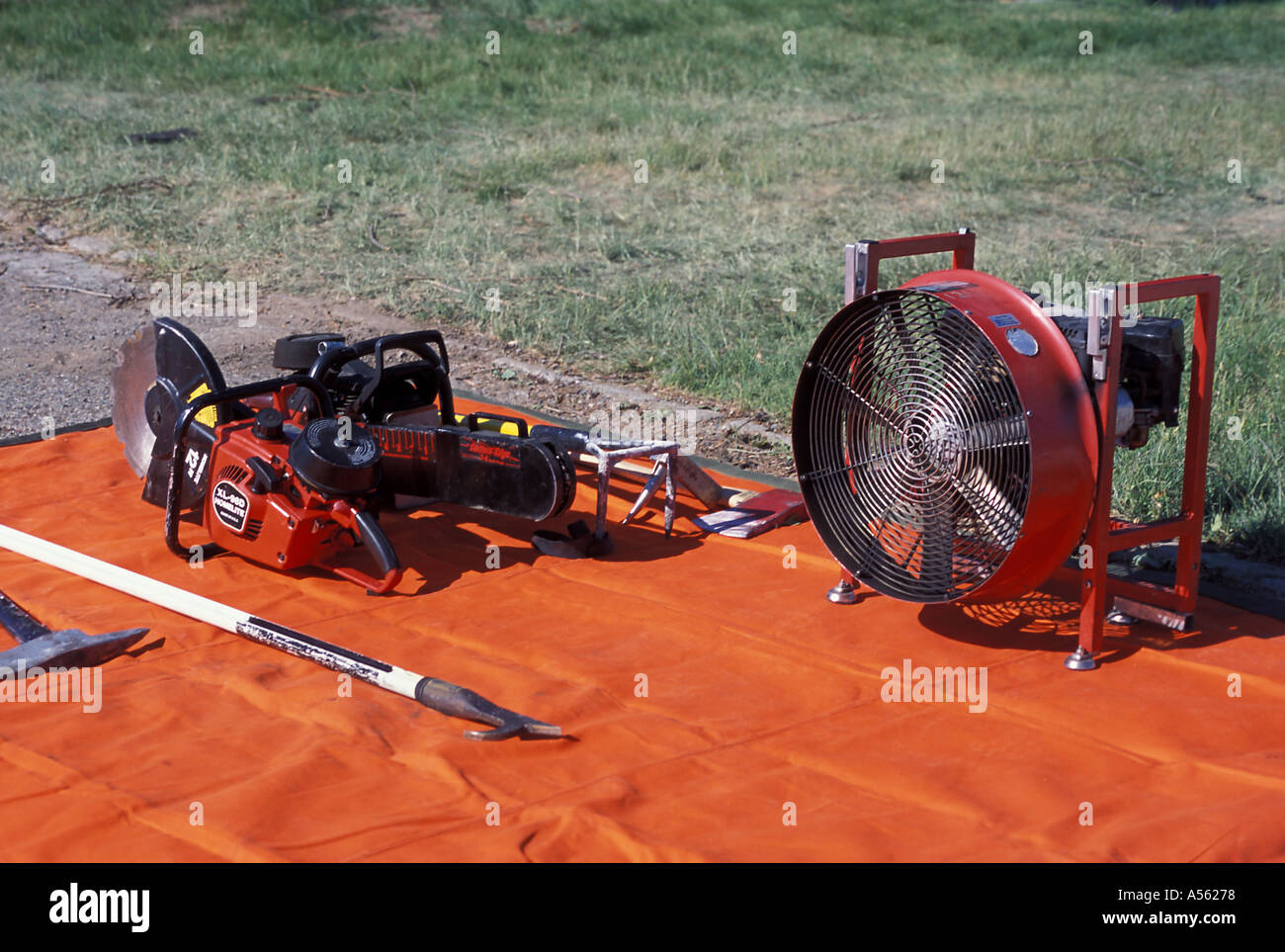 Fire fighting equipment Stock Photo - Alamy