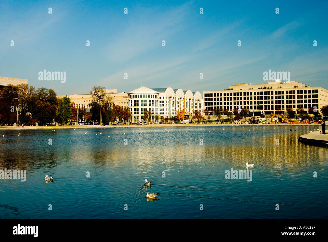 Reflecting Pool in front of the United States Capitol Building in ...