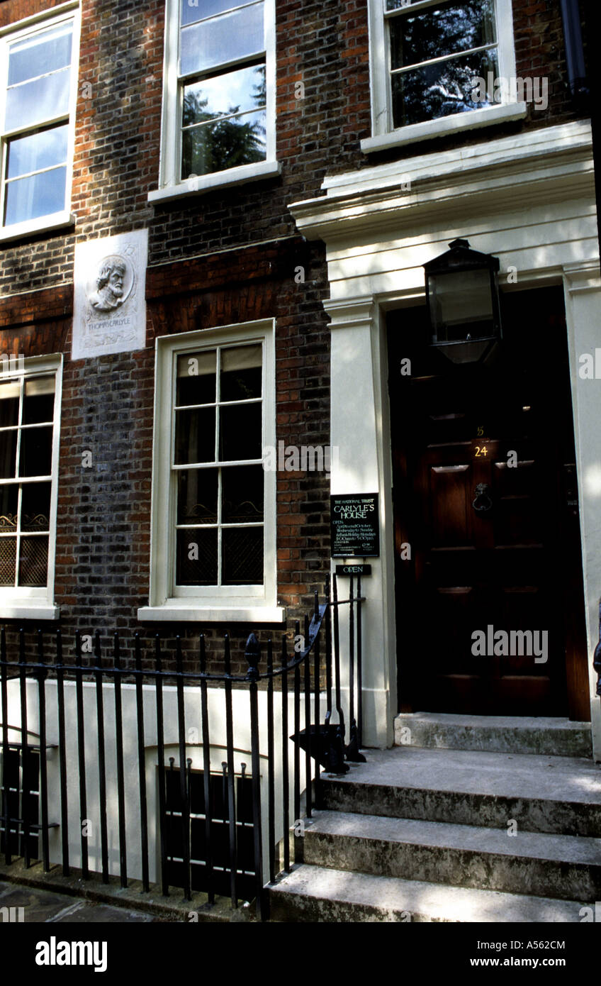 Chelsea home of Thomas Carlyle Stock Photo - Alamy