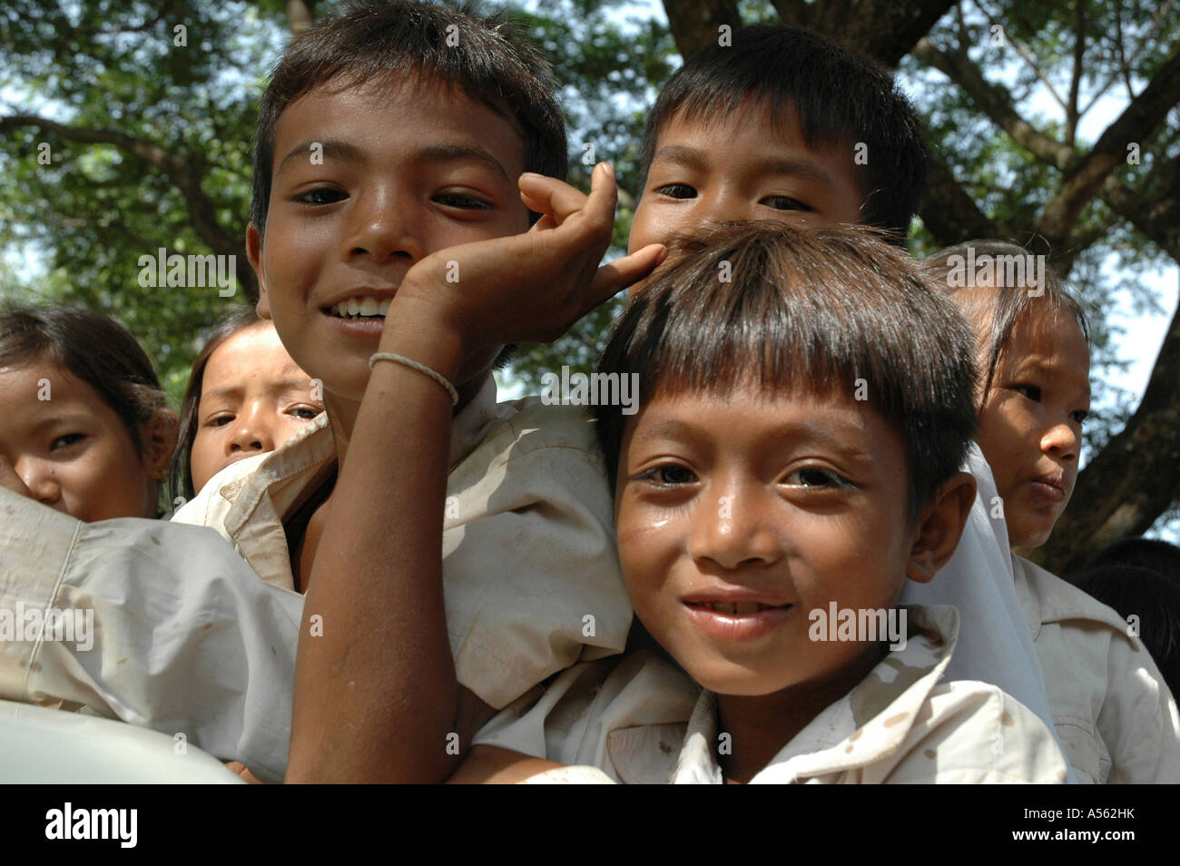 Painet ix2003 cambodia boys toul village kampong cham country ...
