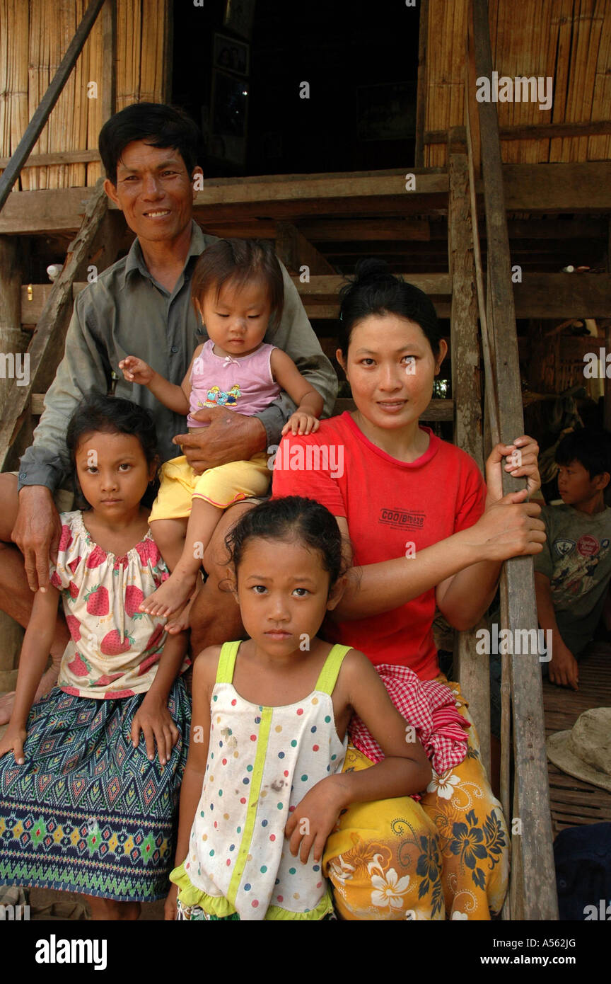 Painet ix2008 cambodia family trac village kampong cham country ...