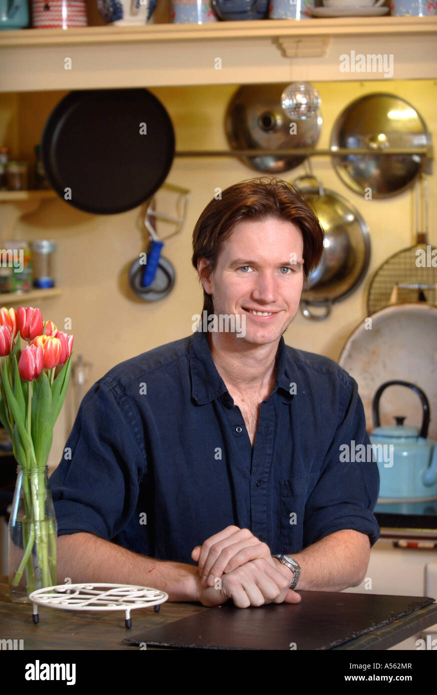 THE BRITISH OLYMPIC ROWER ED COODE AT HOME IN SOMERSET UK JAN 2007 ...