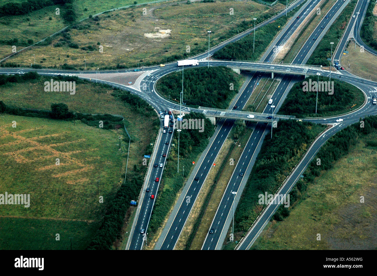 Arial view of Dublin Roundabout Stock Photo - Alamy