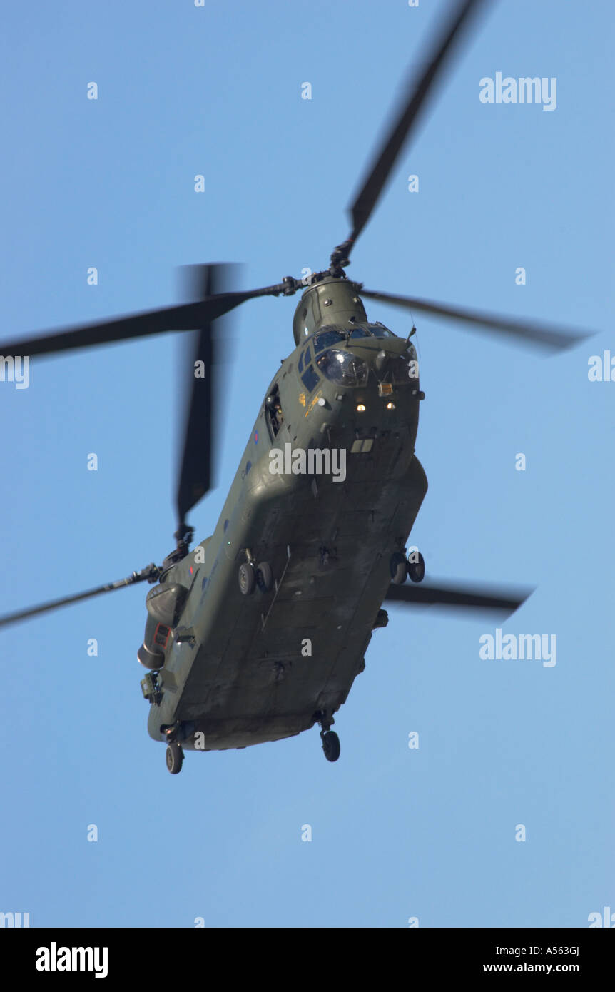 RAF Chinook in flight Stock Photo - Alamy