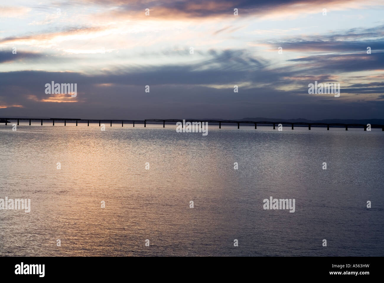 Bridge at sunset Stock Photo - Alamy