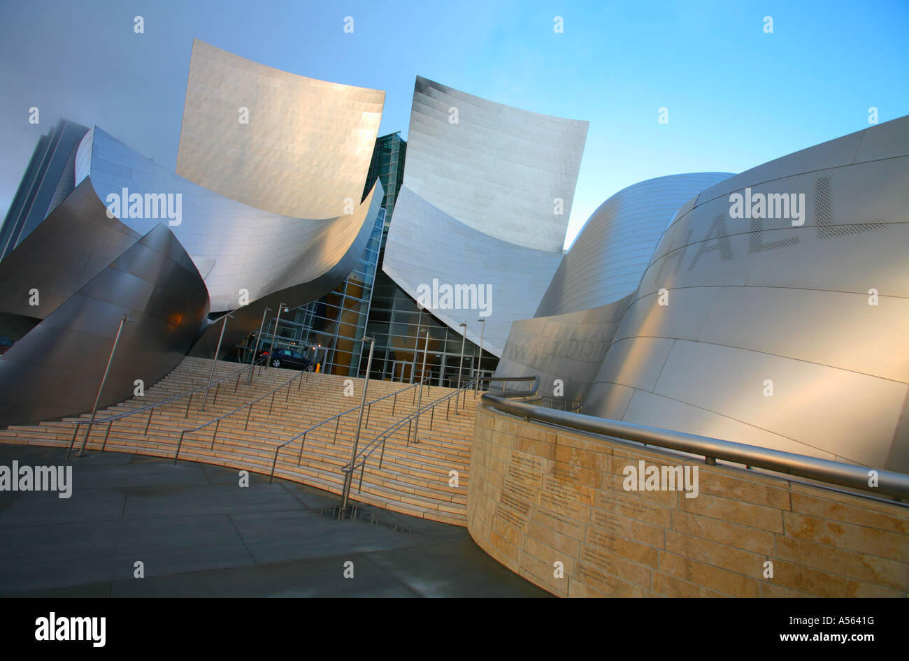 Exterior Walt Disney Concert Hall Downtown Los Angeles Los Angeles ...