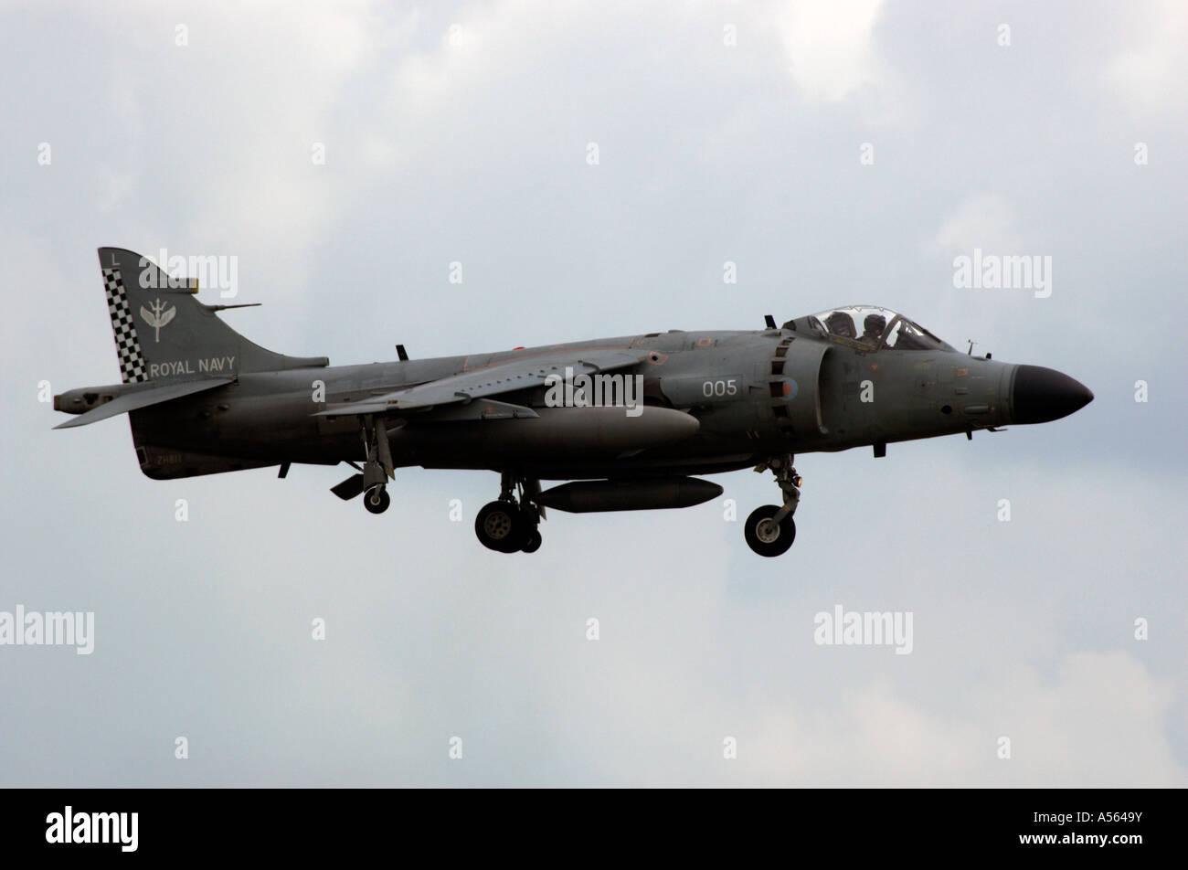 Royal Navy Sea Harrier in flight Stock Photo - Alamy