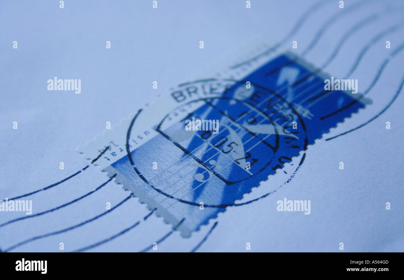 Stamp of a brief Stock Photo - Alamy