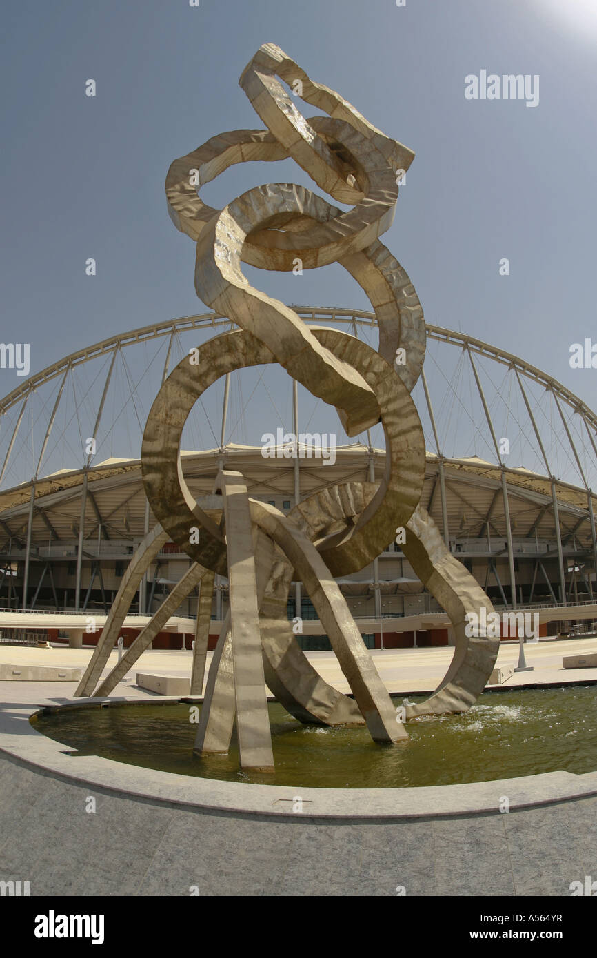 Sculpture Asian Games 2006 Doha Qatar Stock Photo - Alamy