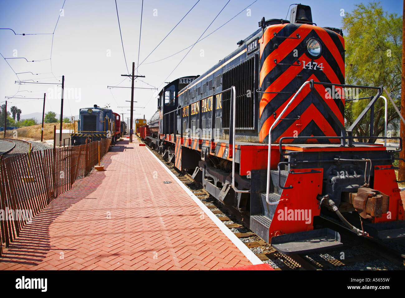 Steam engine museum orange hi-res stock photography and images - Alamy