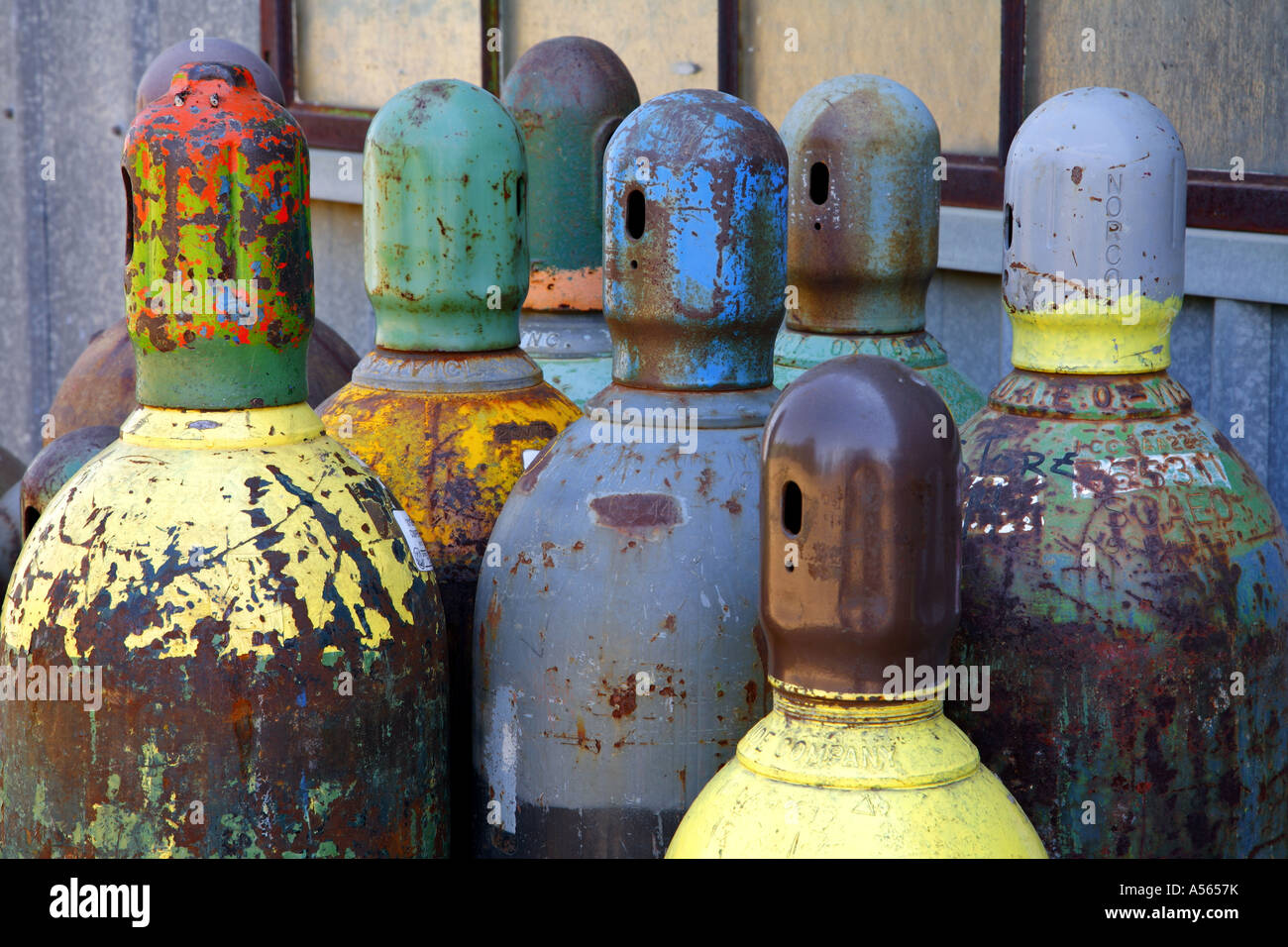 Abstract Of Gas Tanks At The Orange Empire Museum Perris Riverside ...