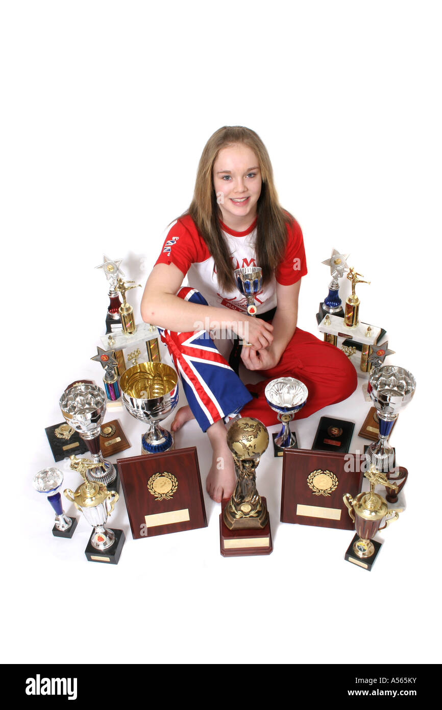 The British World Champion junior female kick boxer Imogen Shayler ...