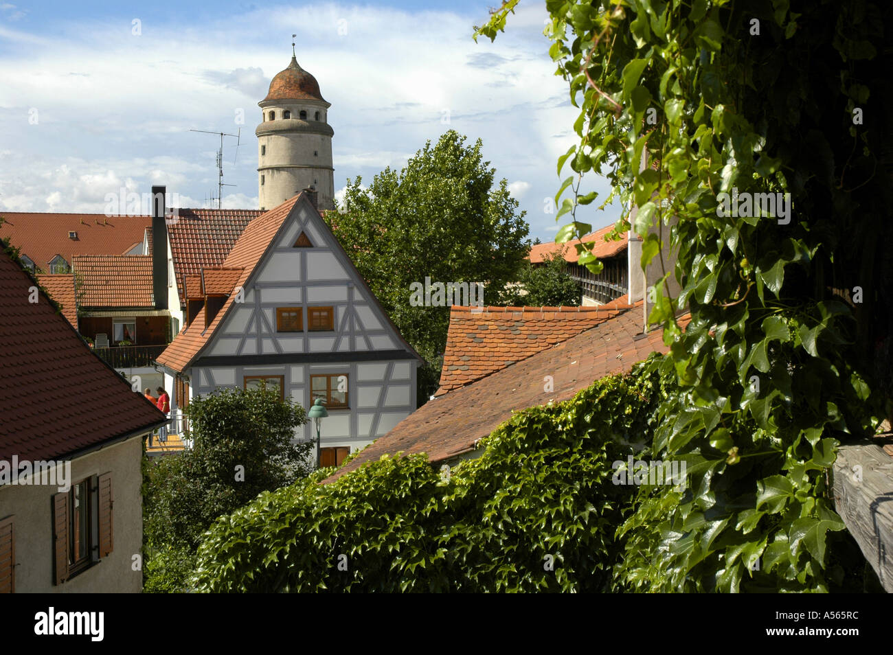Noerdlingen, only city of Germany with a nearly completely received ...