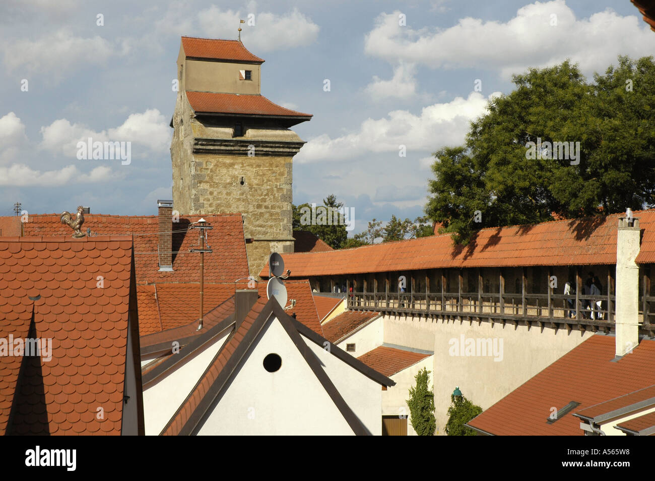 Noerdlingen, only city of Germany with a nearly completely received ...