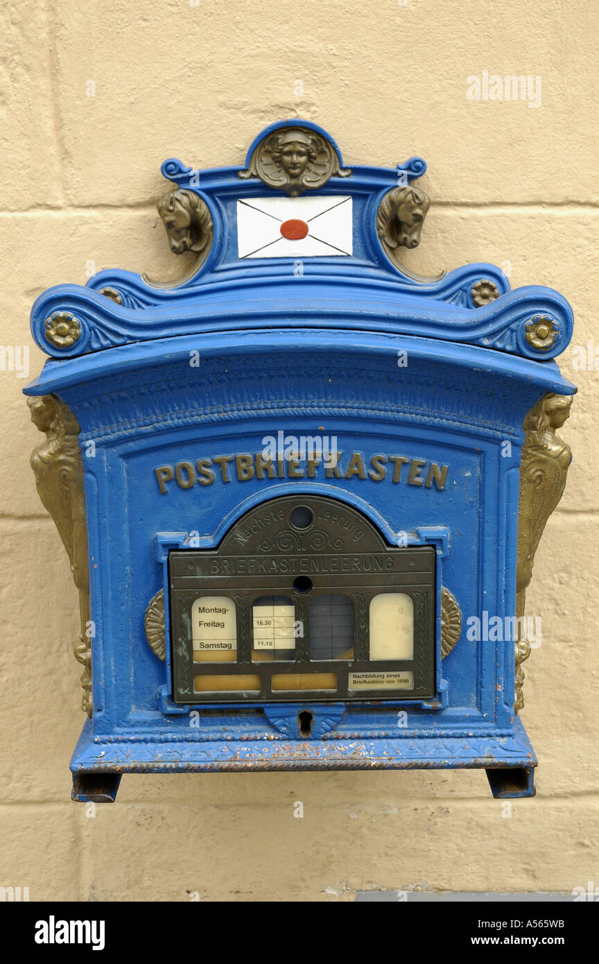 Old historical mail box in Noerdlingen in Bavaria Stock Photo - Alamy