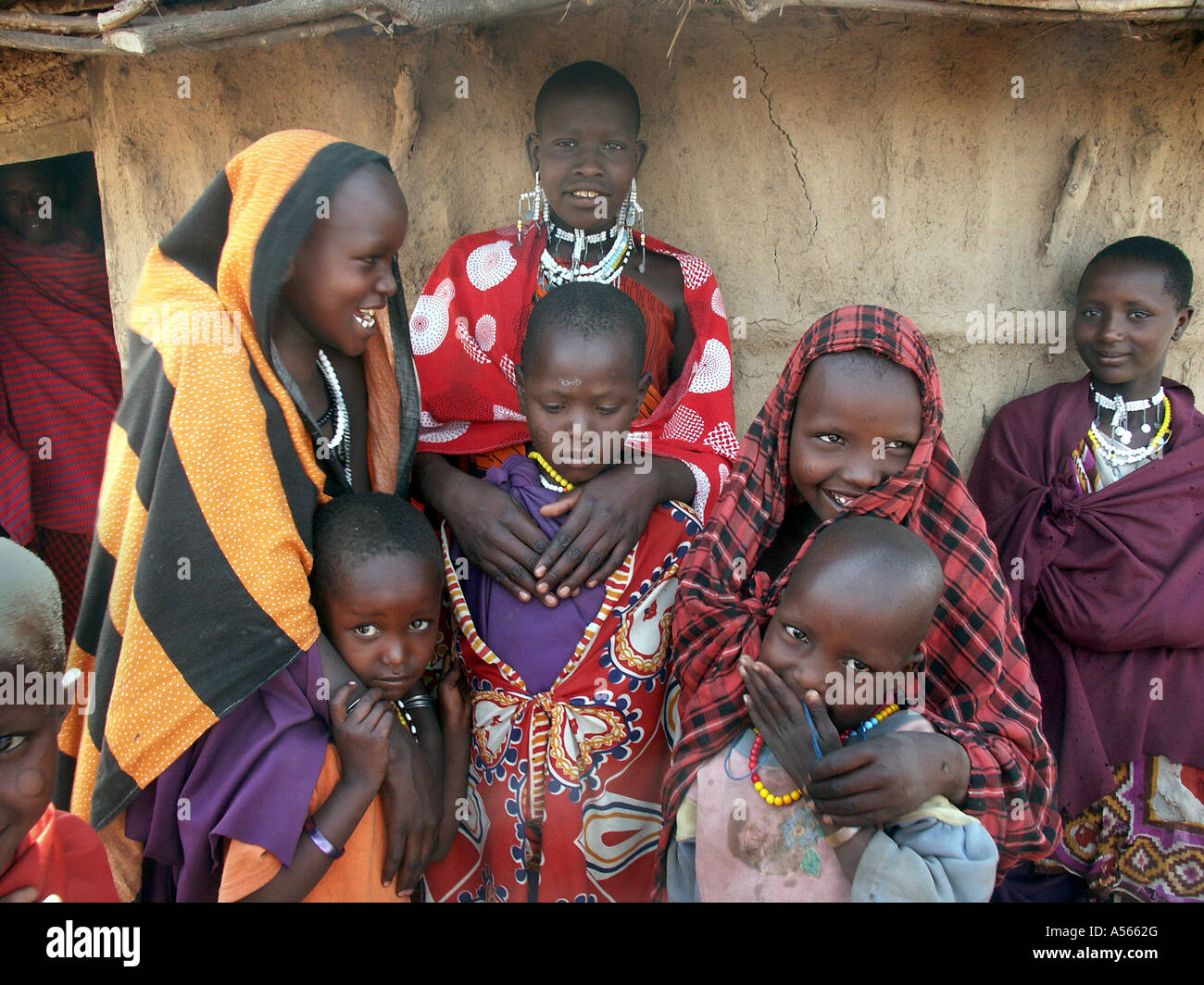 Painet iy7619 tanzania masai children moita village arusha country ...