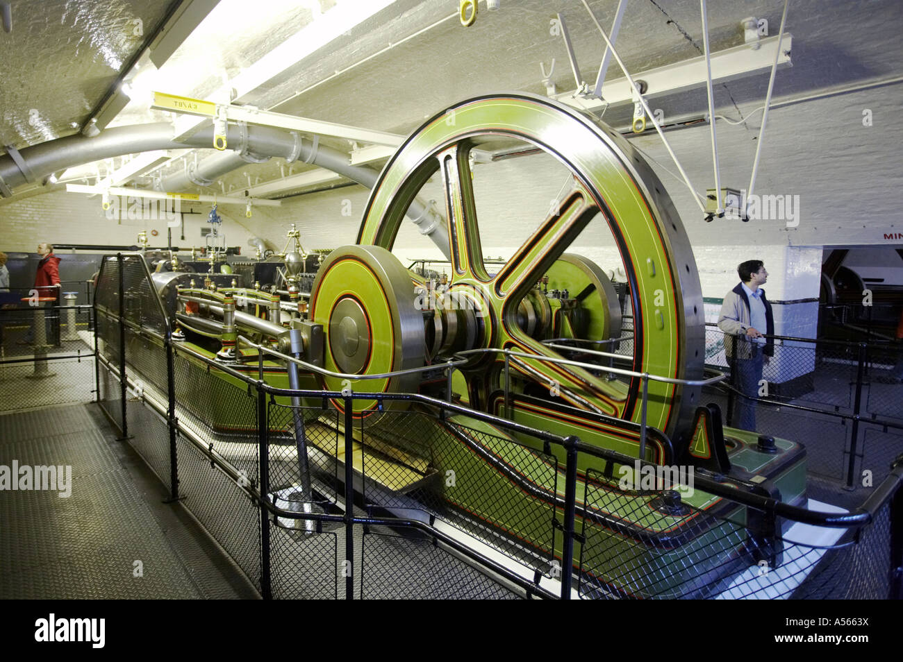 Tower Bridge engine room pump in London UK Stock Photo - Alamy