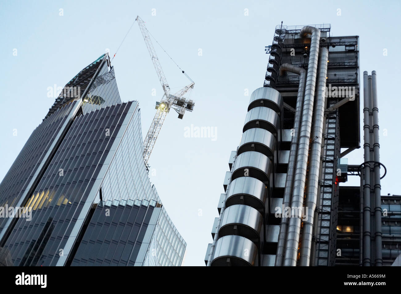 Lloyds Insurance building in City of London financial district of ...