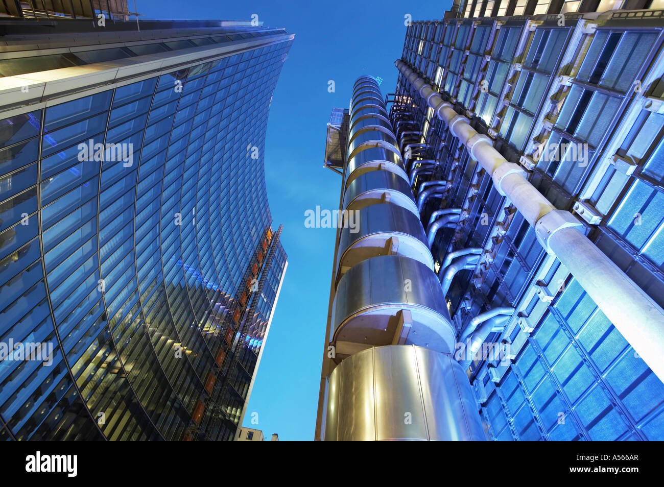 Lloyds Insurance building in City of London financial district of ...