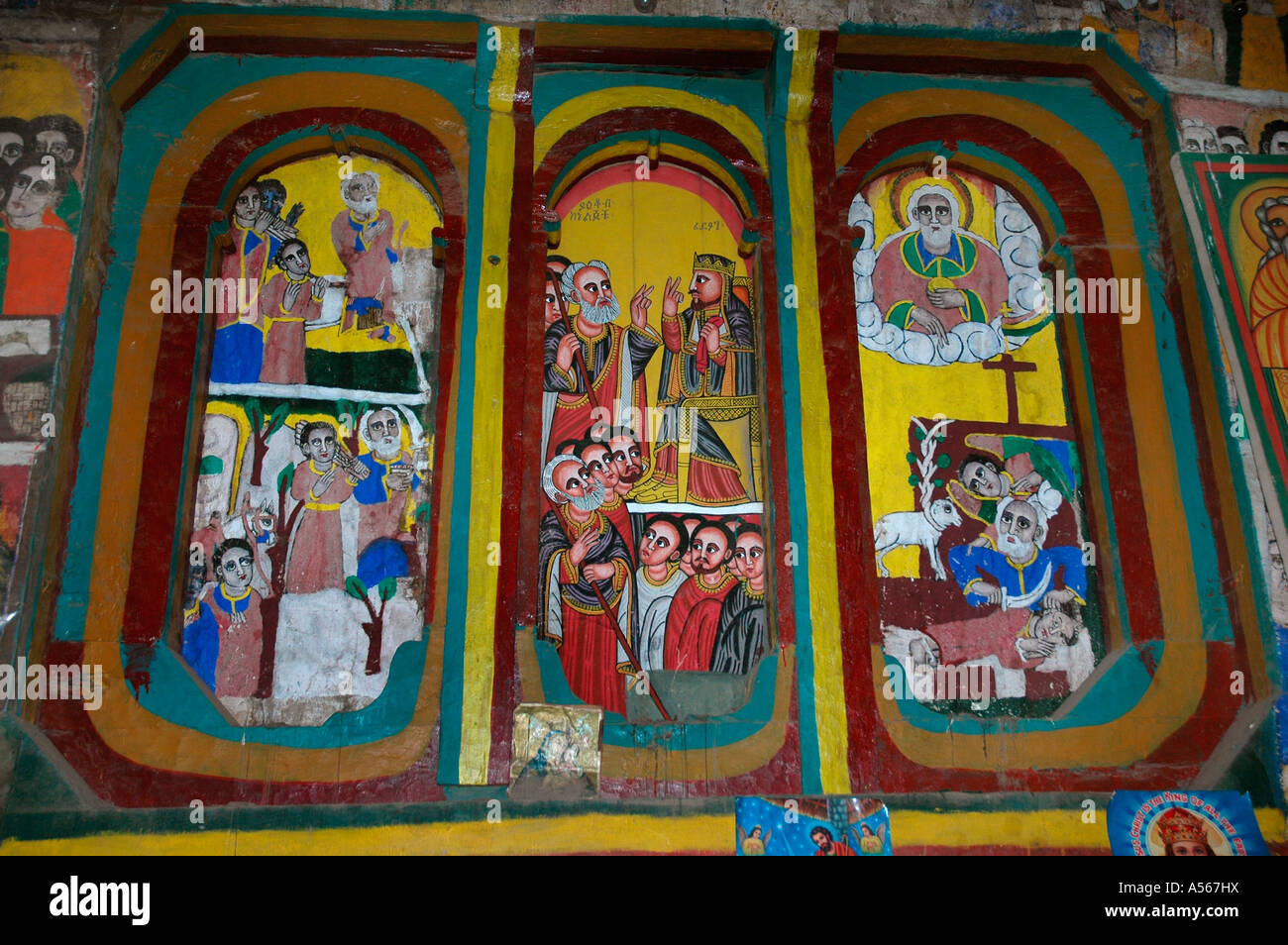 Painet iy7814 ethiopia 17th –19th century murals new gondar style ...