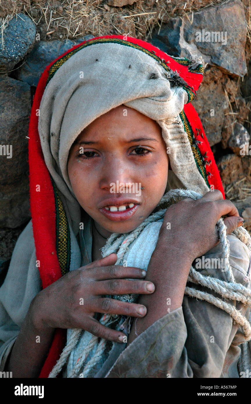 Painet iy7846 ethiopia girl bilbala village lalibela photo 2004 country ...