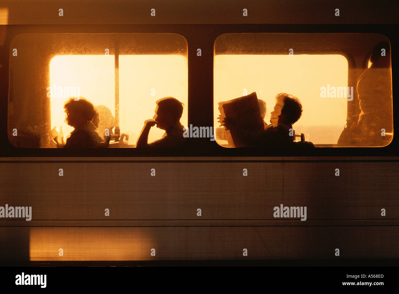 Car passengers silhouette hi-res stock photography and images - Alamy