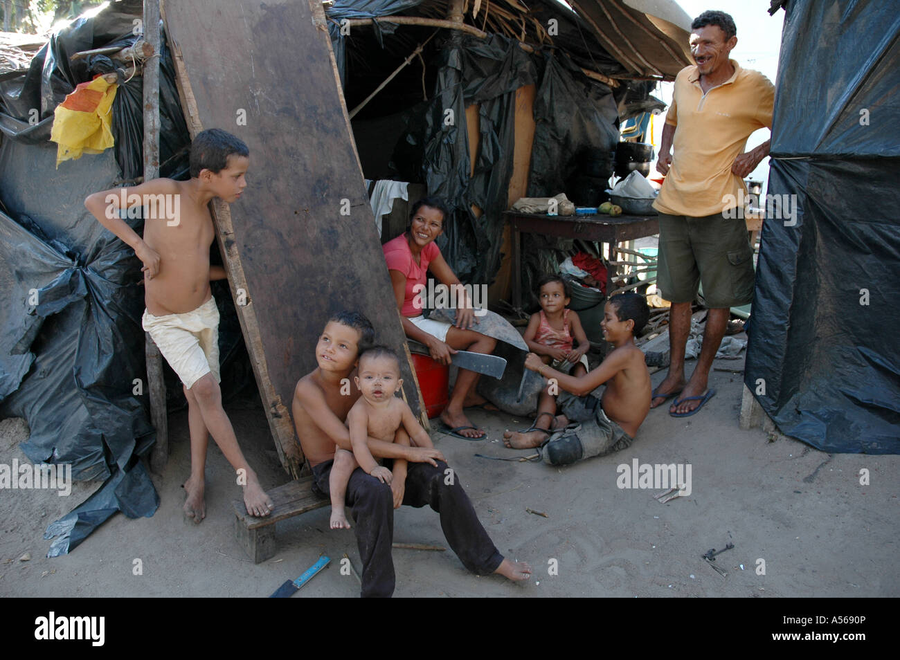 Landless family hi-res stock photography and images - Alamy