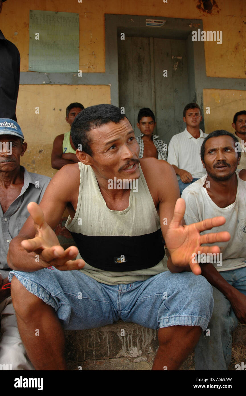 Painet iy8058 gesturing brazil jose alves silva 28 explaining problems ...