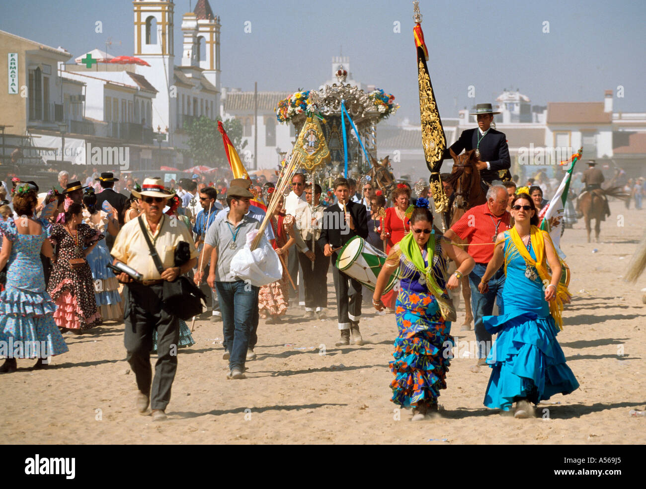 El Rocío El Rocio Romería pilgrimage Fiesta - Costa de la Luz Andalusia ...