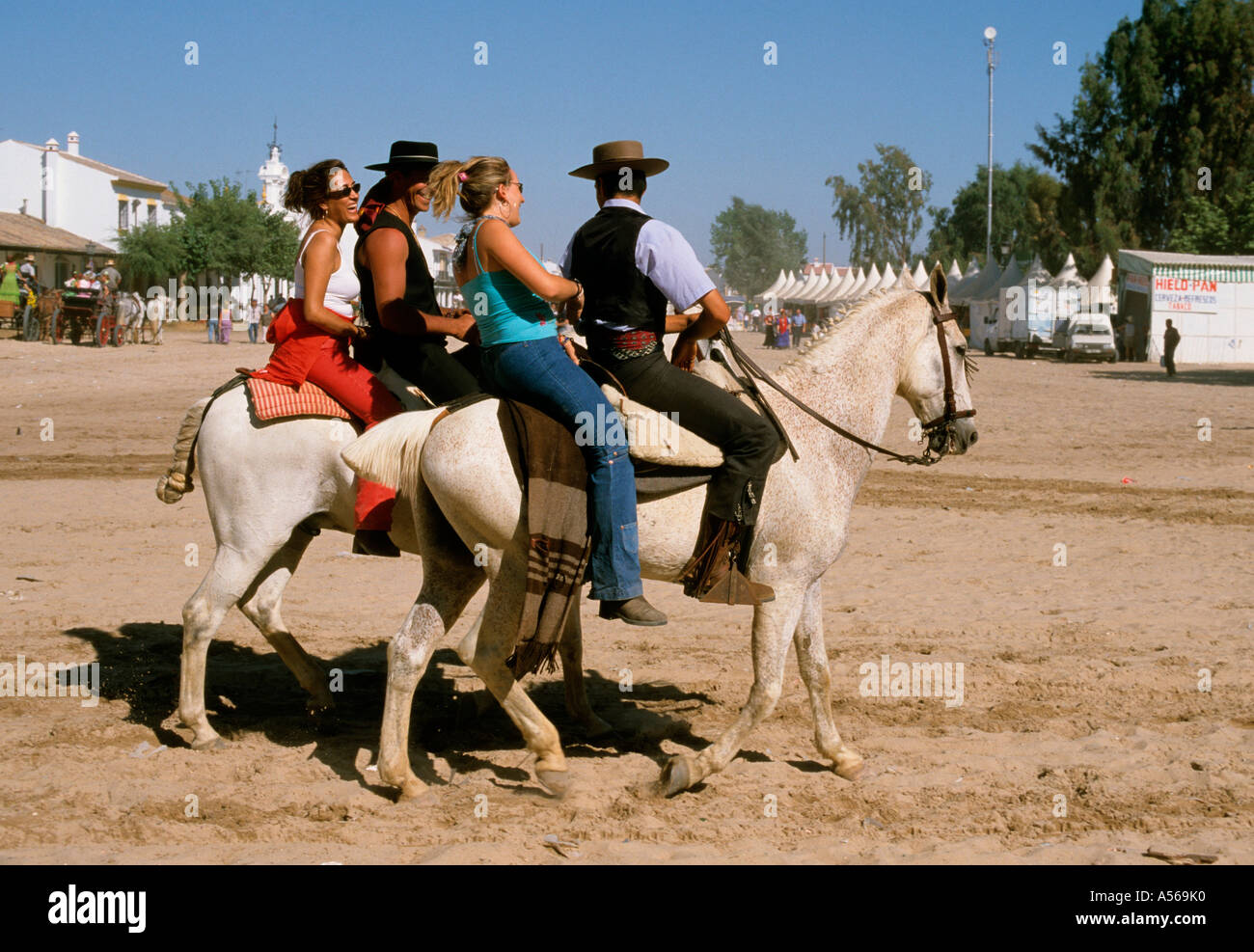 El Rocío Romería pilgrimage Fiesta - Costa de la Luz Andalusia Province ...