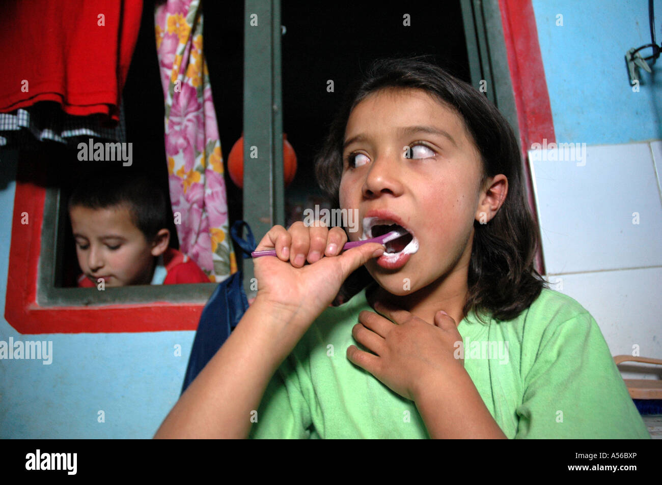 Painet iy8307 GIRL colombia marly juliet slum altos cazuca bogota ...
