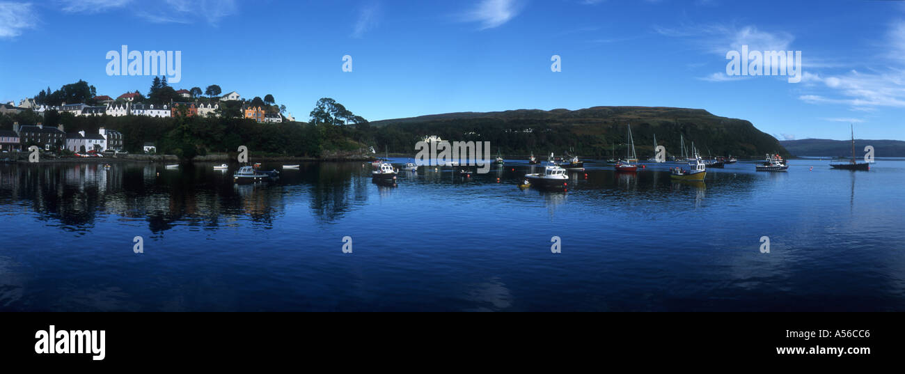 Towards Sgeir Mhór from Portree harbour Isle of Skye Stock Photo - Alamy