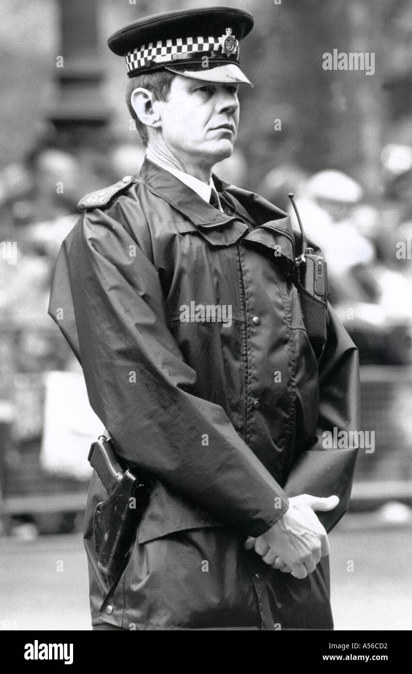Armed Police officer at the Queen s Golden Jubilee Celebrations Stock ...