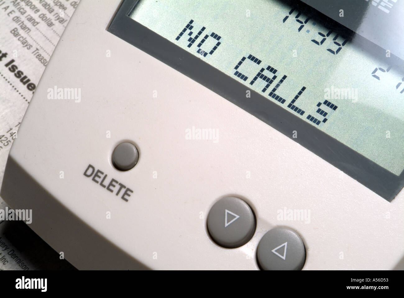 No calls showed on a caller display unit Stock Photo - Alamy