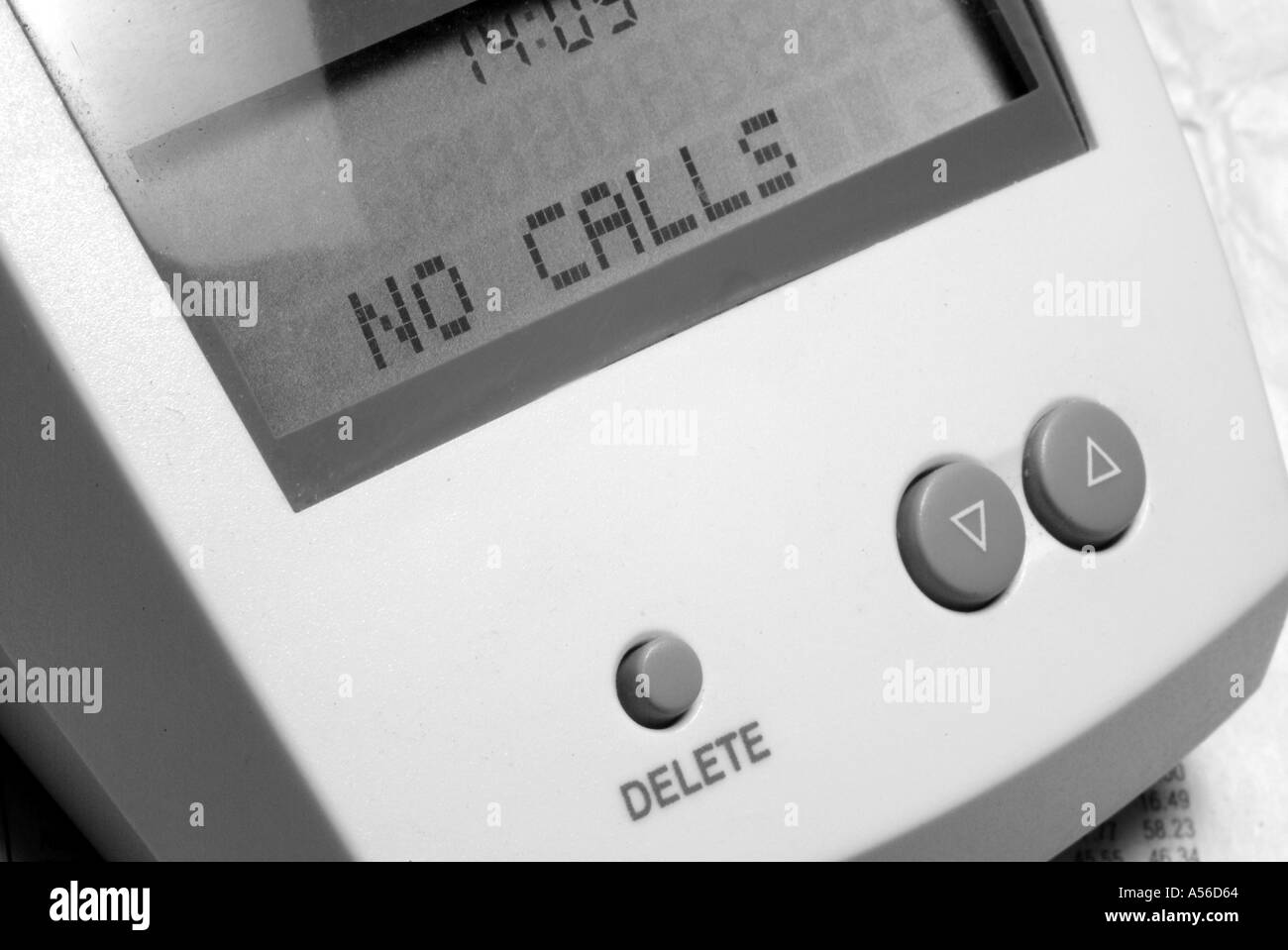 No calls showed on a caller display unit Stock Photo - Alamy