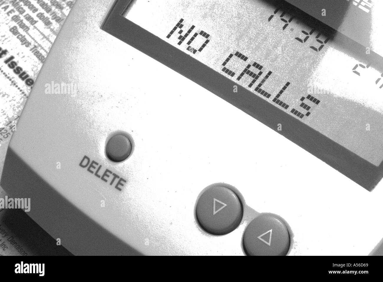 No calls showed on a caller display unit Stock Photo - Alamy