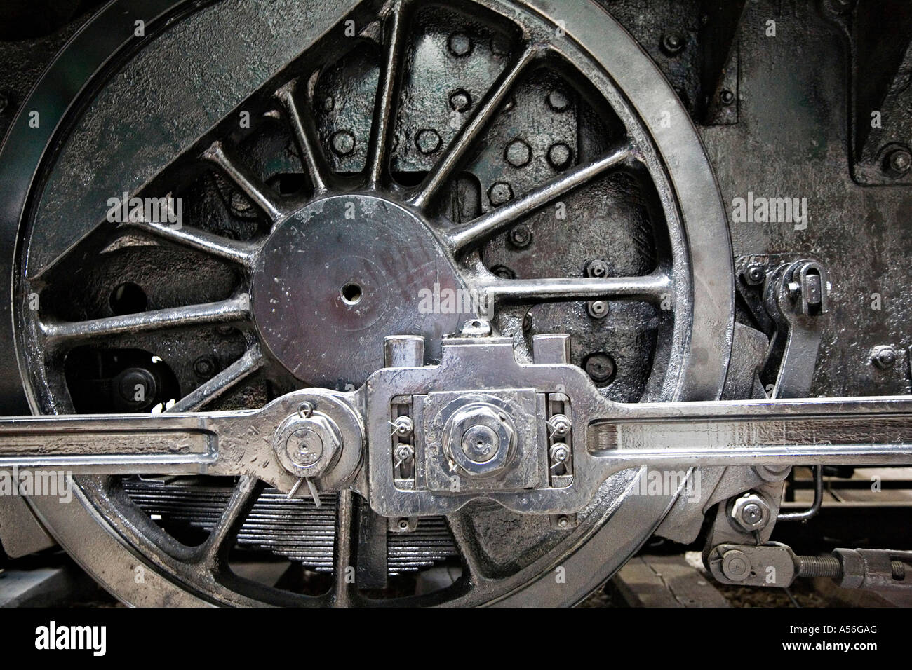 Train wheel, close-up Stock Photo - Alamy