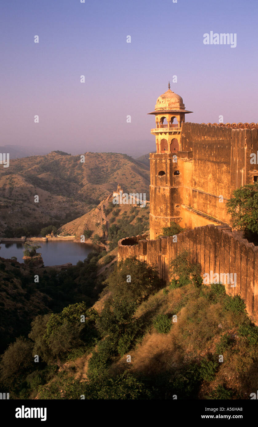 Jaigarh Fort watch tower Jaipur Rajasthan India Stock Photo - Alamy