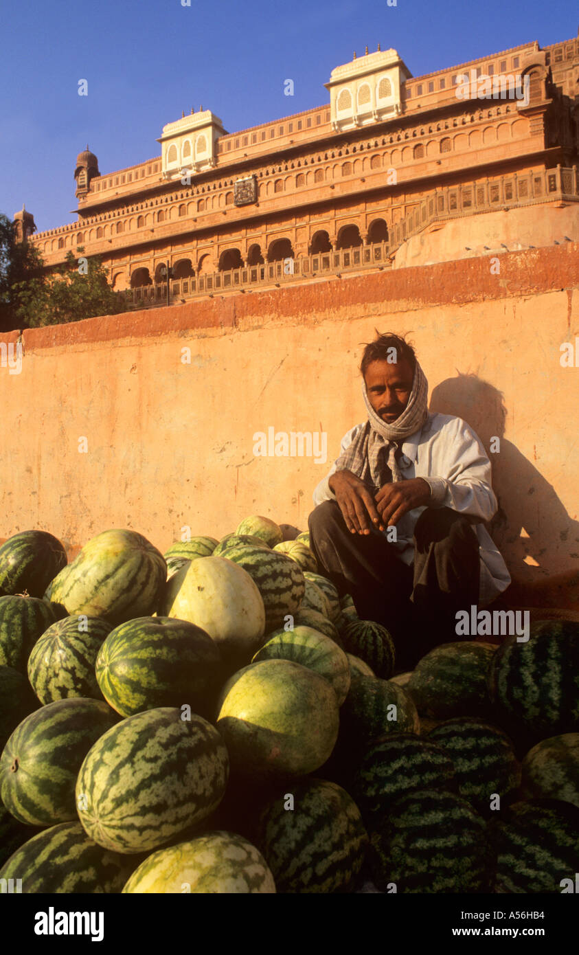 Melon seller Junagarh Fort Bikaner Rajasthan India Stock Photo - Alamy