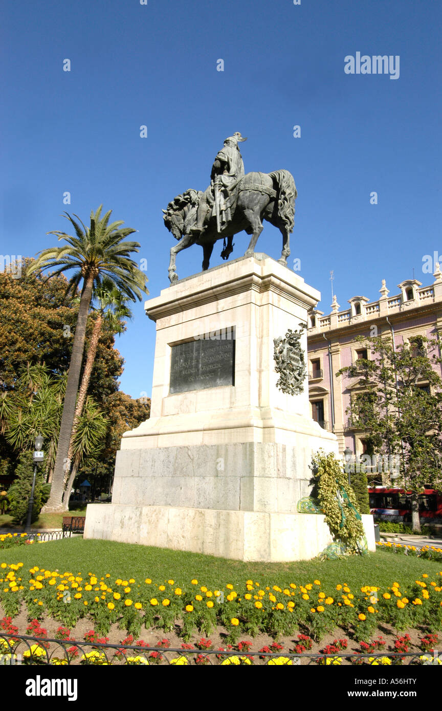 Monument in Valencia, Spain, Europe Stock Photo - Alamy