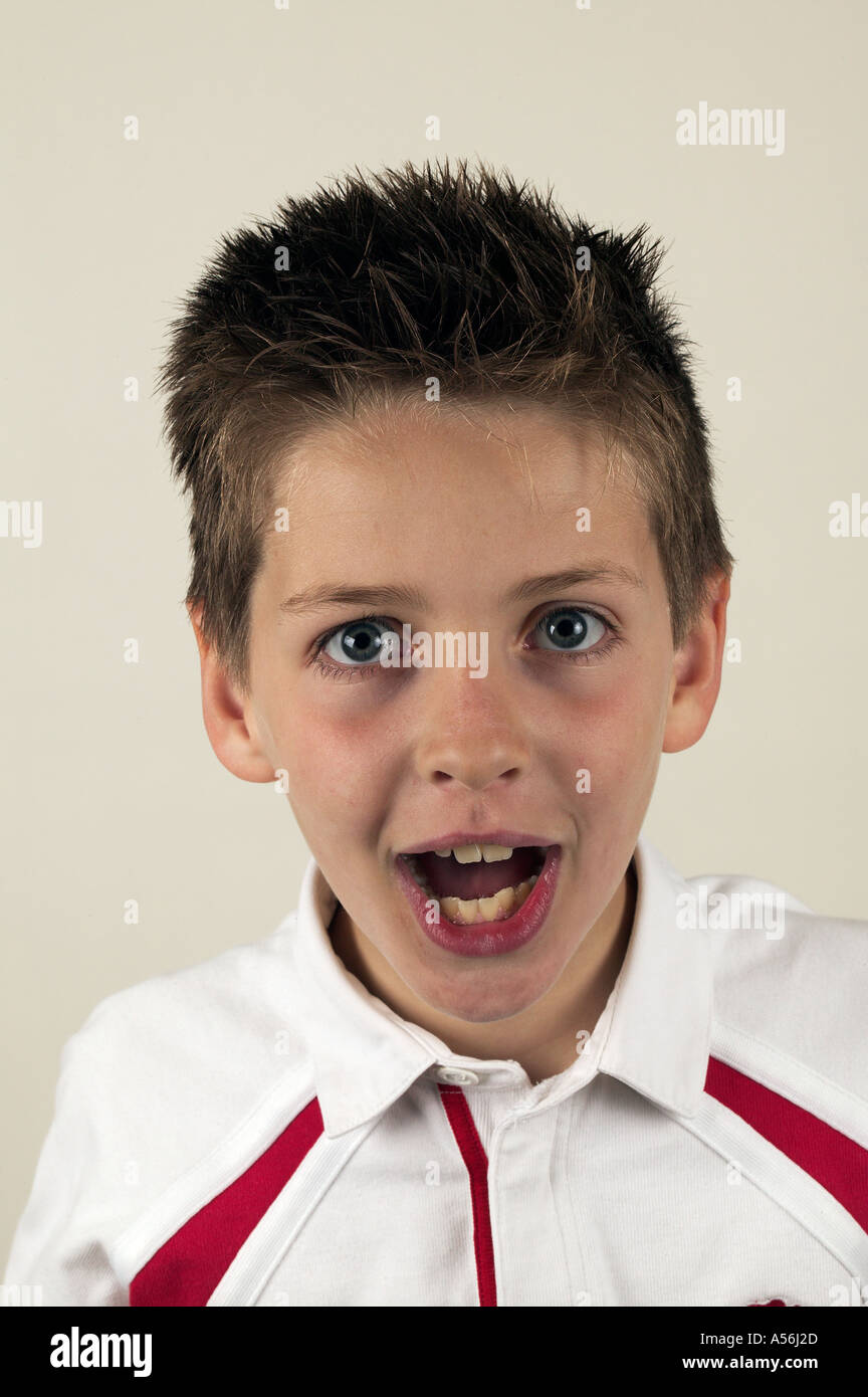 cheeky boy smile England Stock Photo - Alamy