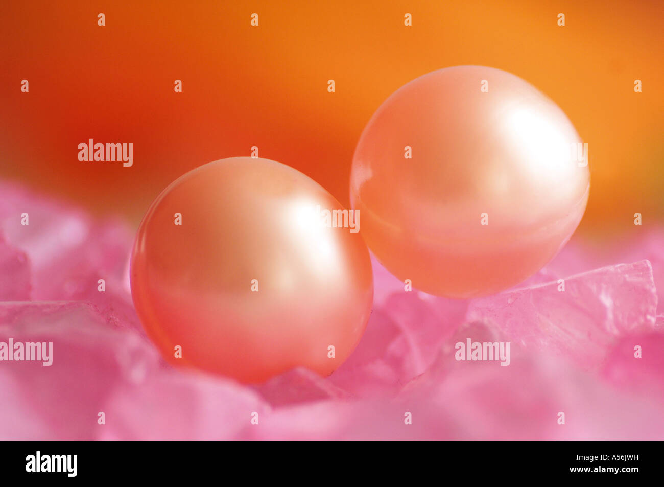 Two bath pearls, close-up Stock Photo - Alamy
