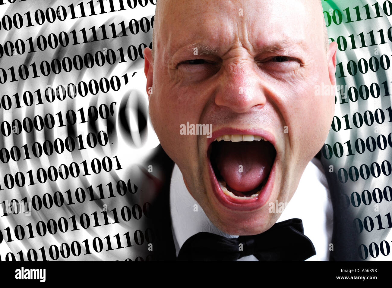 Mad person in front of computer hi-res stock photography and images - Alamy