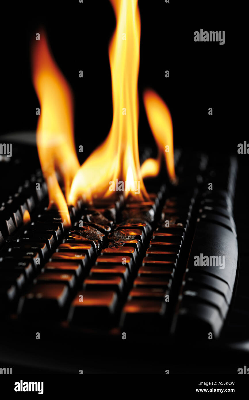 Keyboard and fire hi-res stock photography and images - Alamy