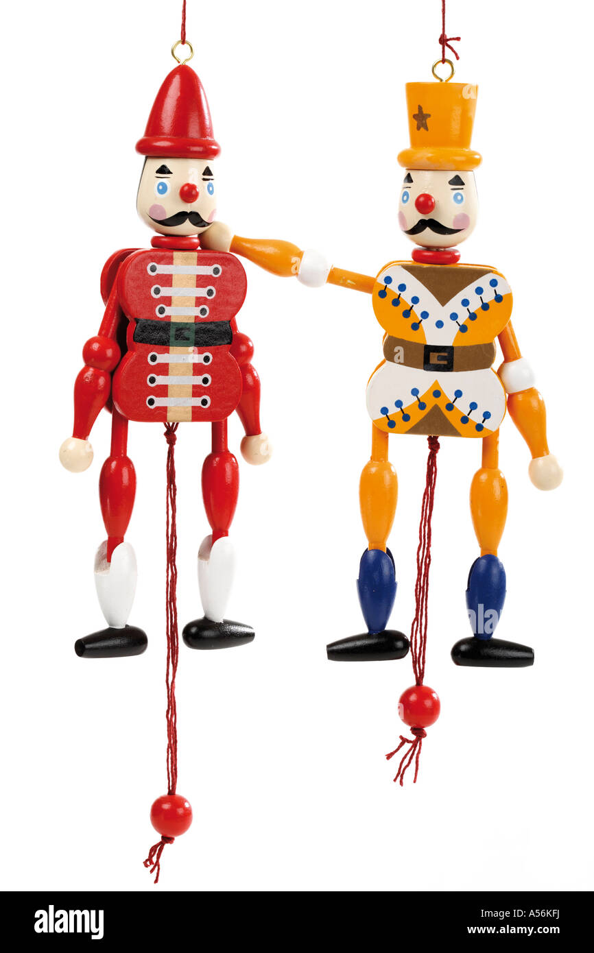 Two jumping jack toys Stock Photo - Alamy