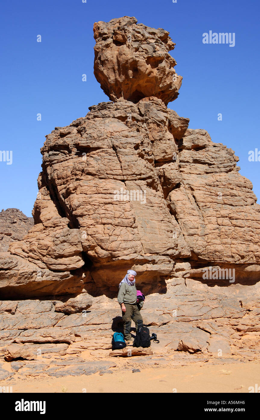 Rock formation in the Acacus Mountains Libya Stock Photo - Alamy